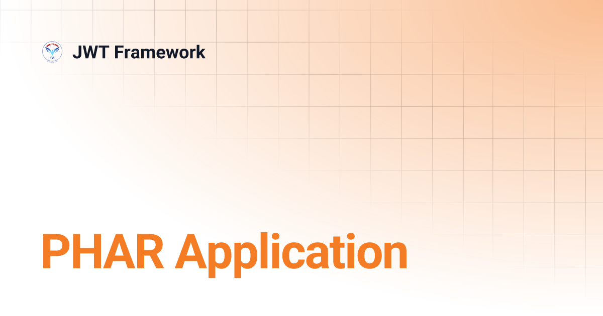 PHAR Application | JWT Framework